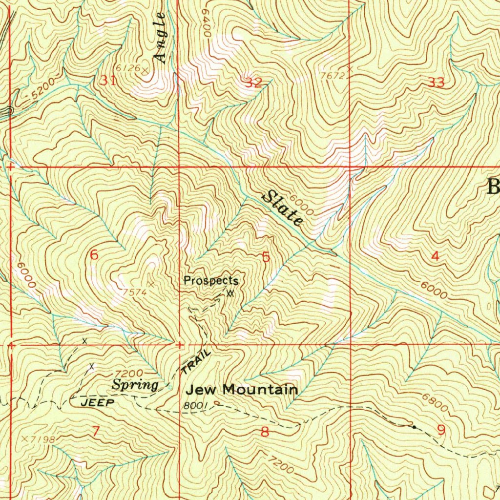 Piquett Mountain, MT-ID (1960, 62500-Scale) Map by United States ...