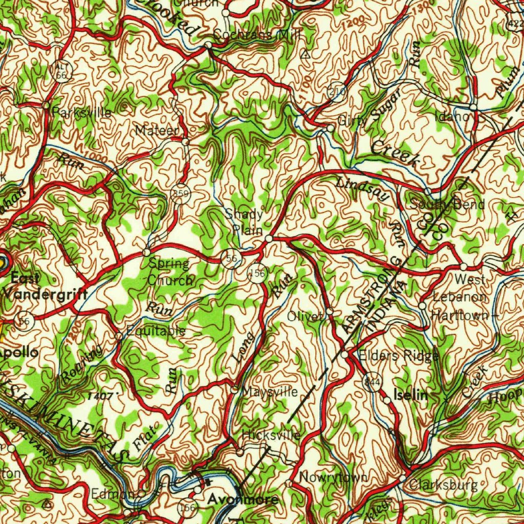 Pittsburgh, PA (1959, 250000-Scale) Map by United States Geological ...