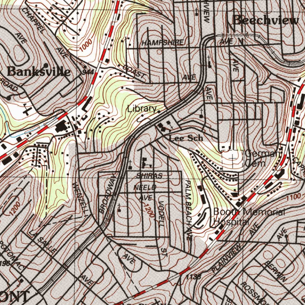 Pittsburgh West, PA (1993, 24000-Scale) Map by United States Geological ...