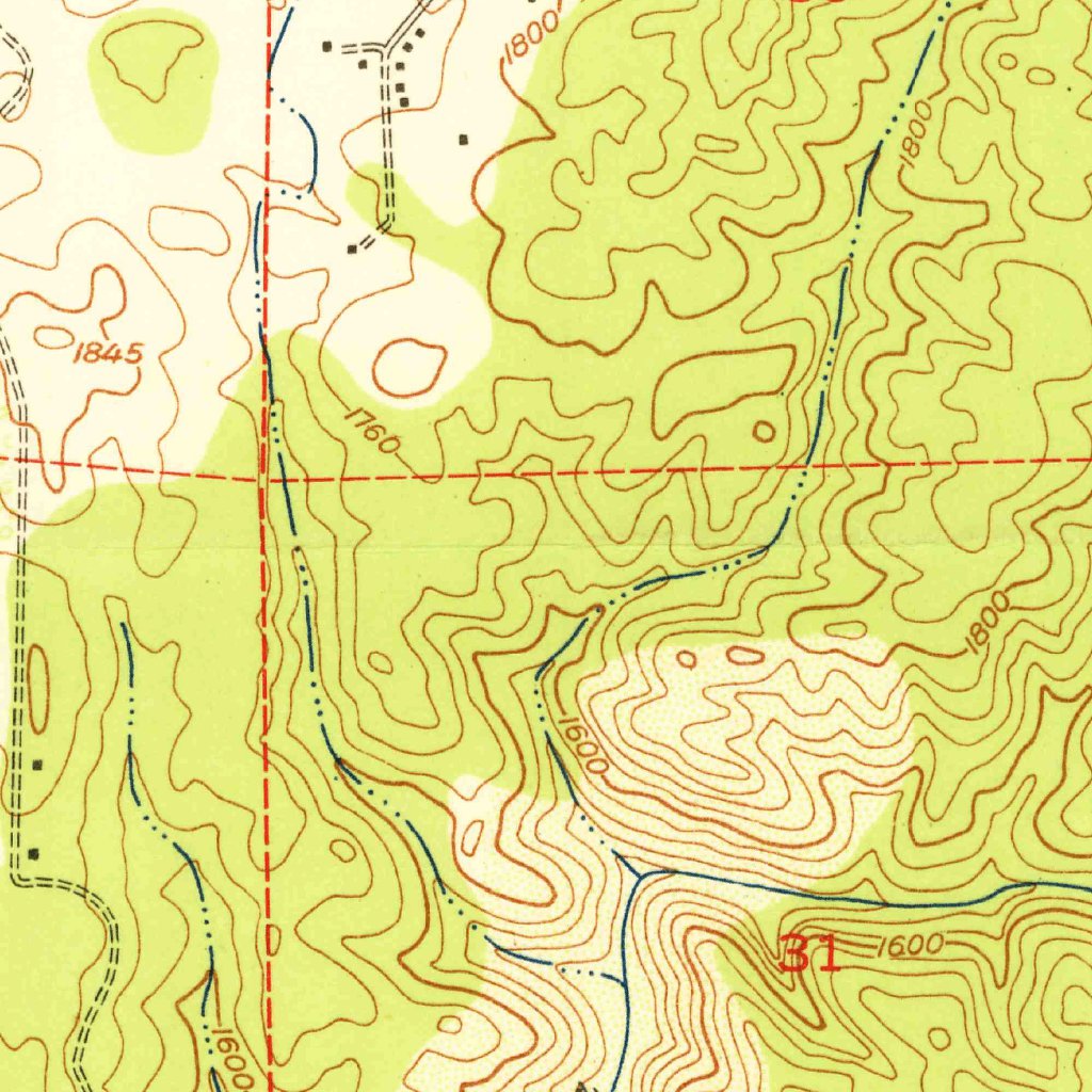 Placerville, CA (1950, 24000-Scale) Map by United States Geological ...