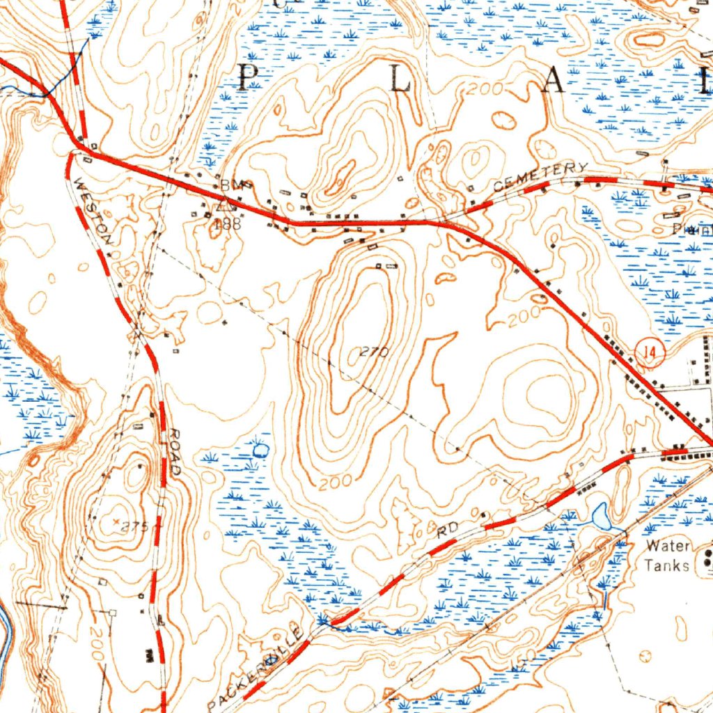 Plainfield, CT (1953, 31680-Scale) Map by United States Geological ...