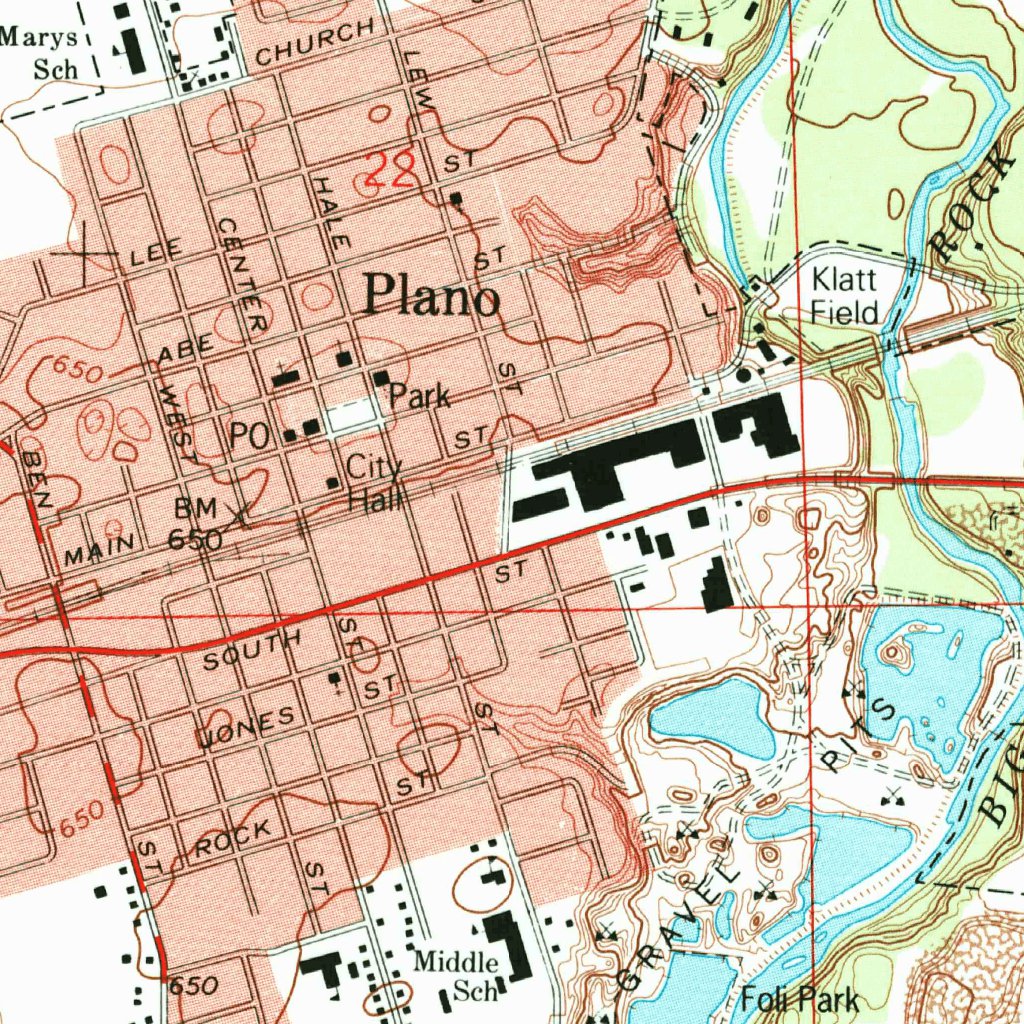 Plano, IL (1994, 24000-Scale) Map by United States Geological Survey ...