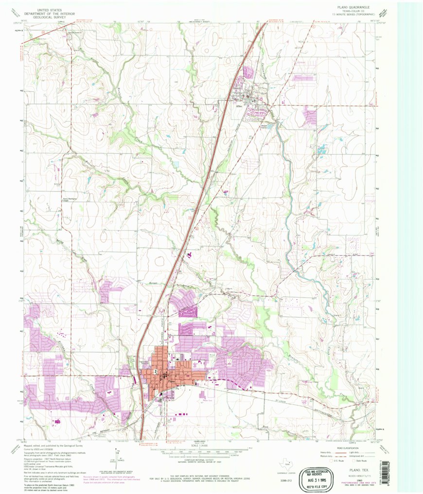 Plano, TX (1960, 24000-Scale) Map by United States Geological Survey ...
