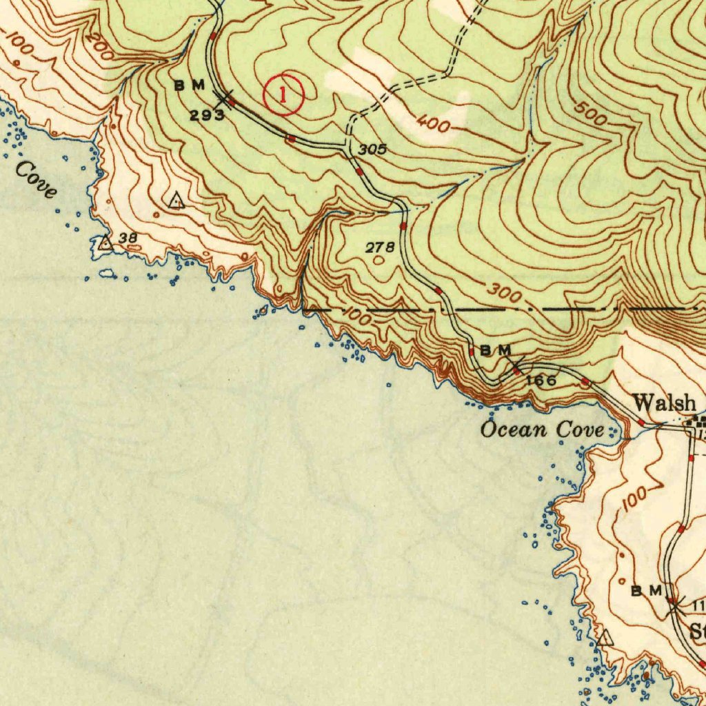 Plantation, CA (1944, 31680-Scale) Map by United States Geological ...