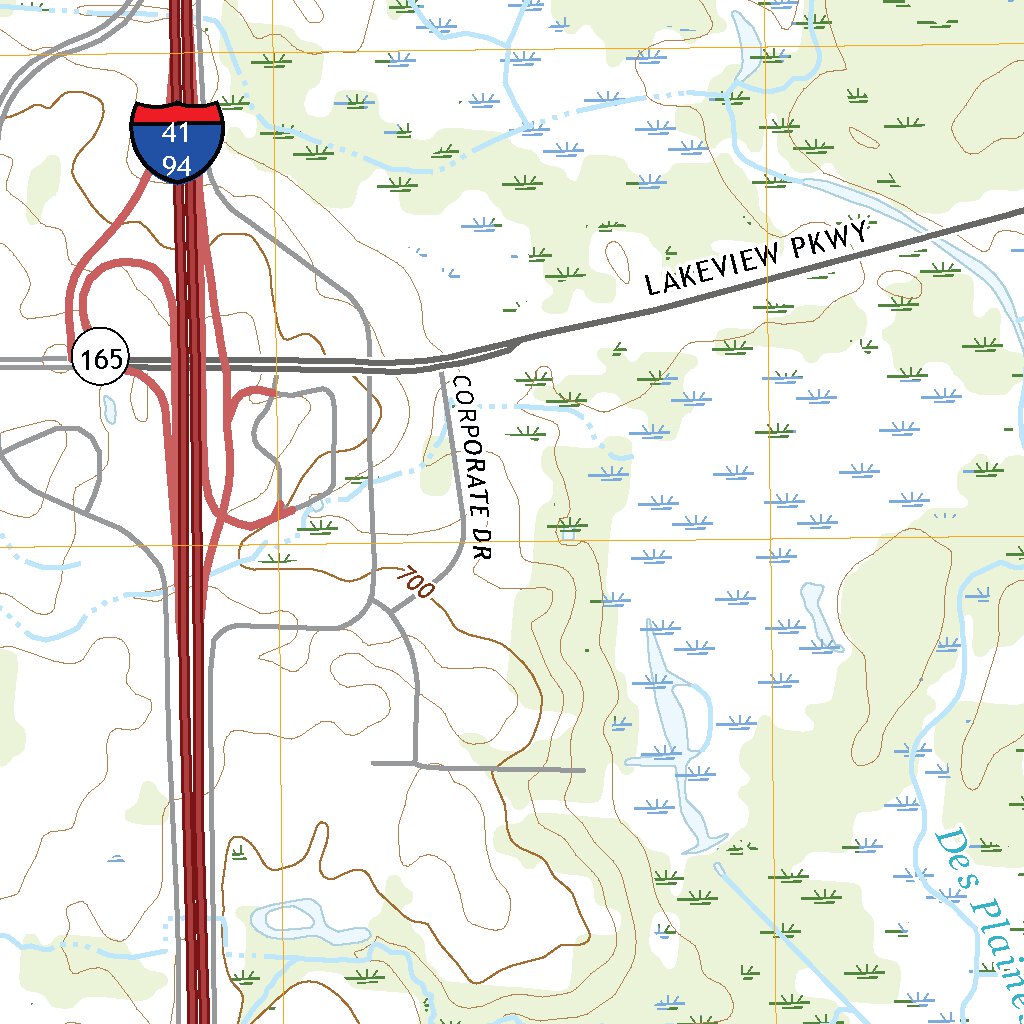 Pleasant Prairie, WI (2022, 24000-Scale) Map by United States ...