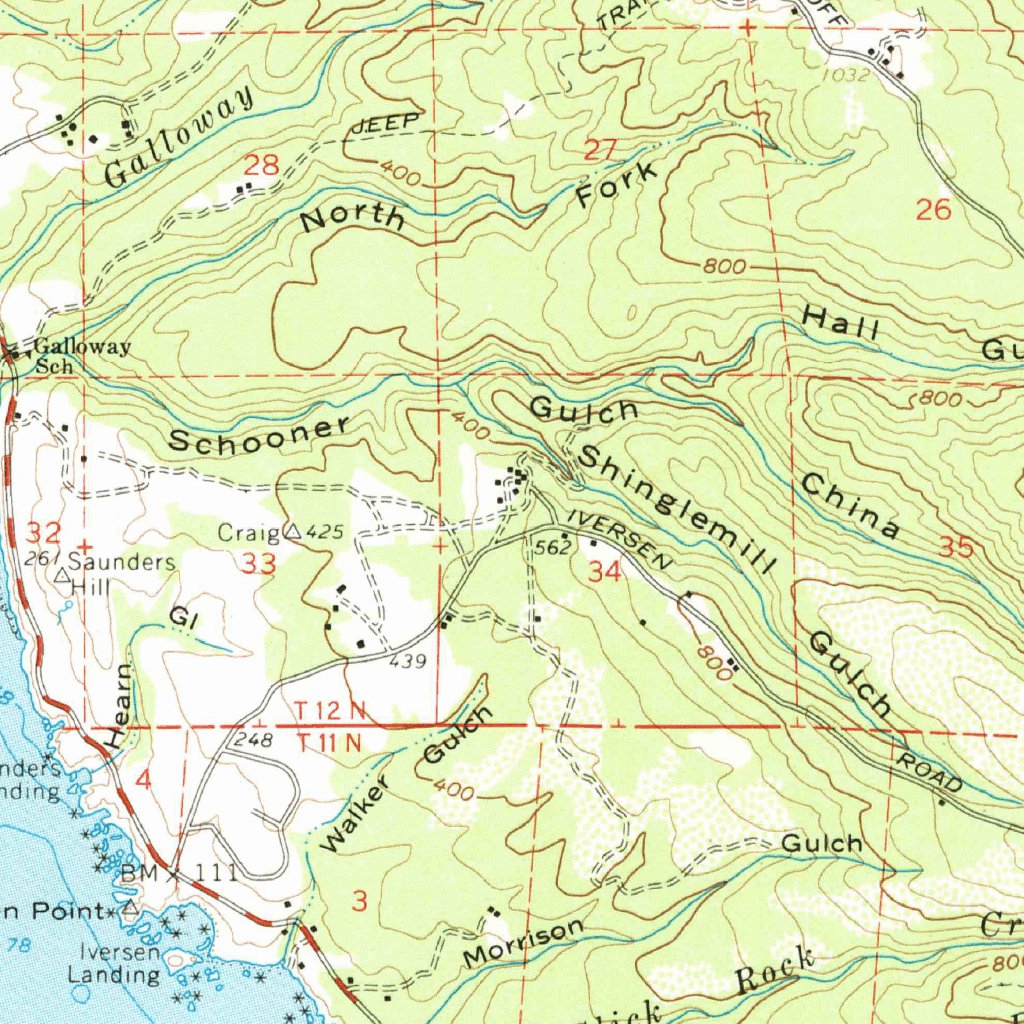Point Arena, CA (1960, 62500-Scale) Map by United States Geological ...
