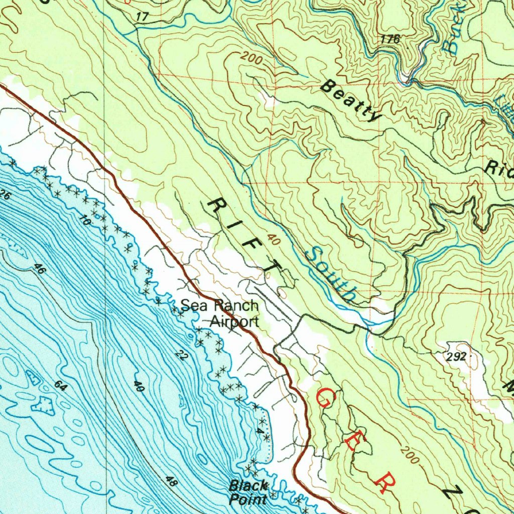 Point Arena, CA (1981, 100000-Scale) Map by United States Geological ...
