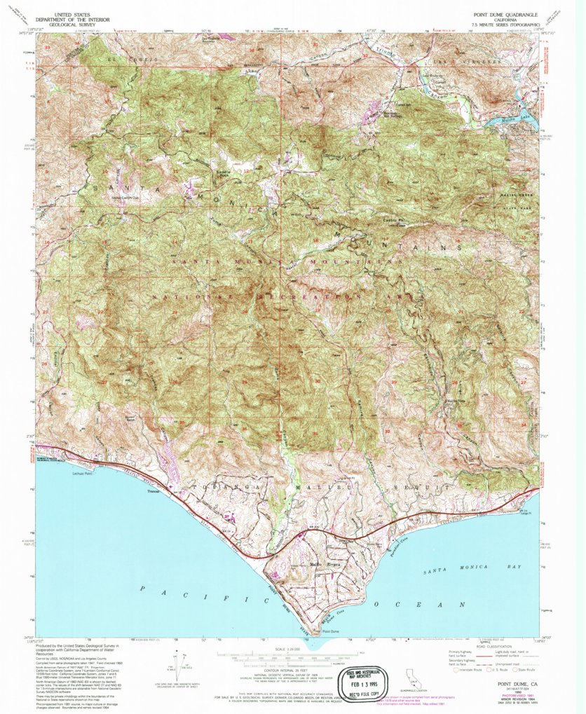Point Dume, CA (1950, 24000-Scale) Map by United States Geological ...