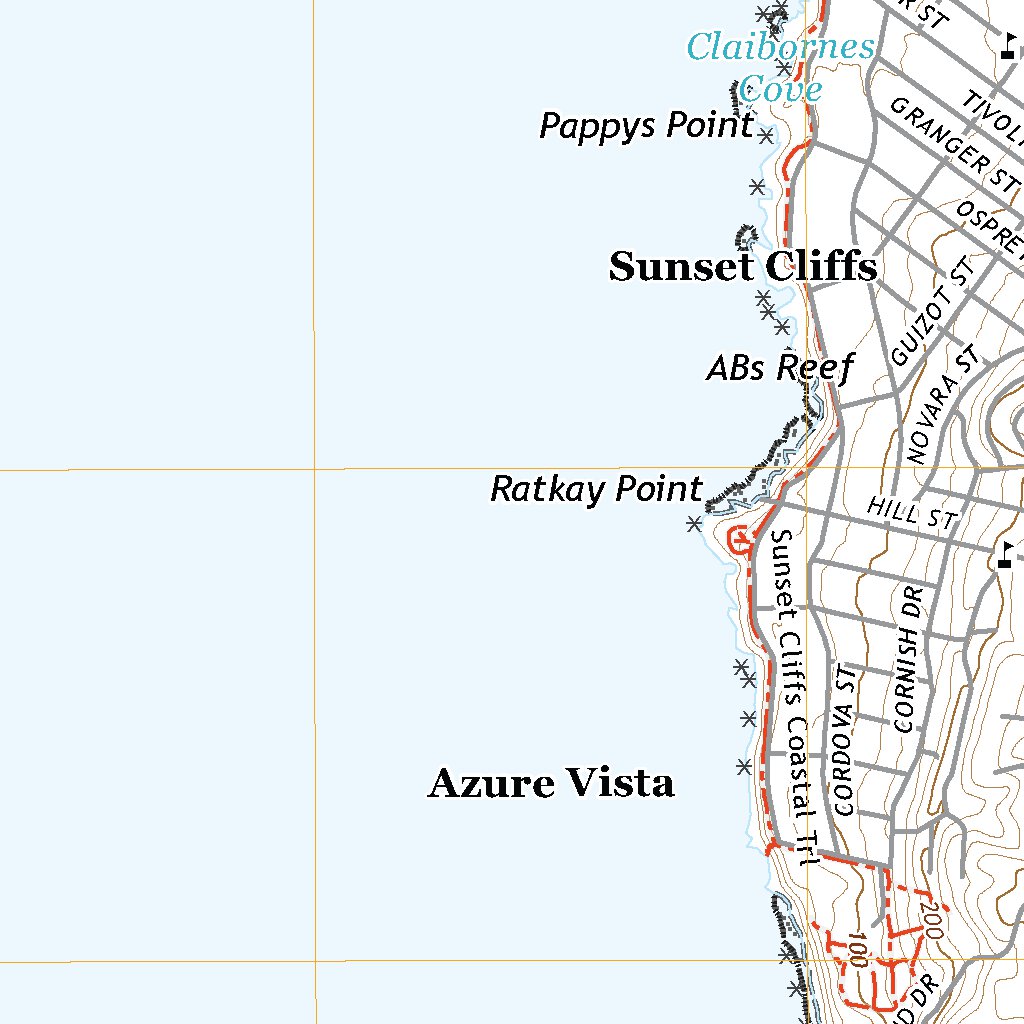 Point Loma OE W, CA (2021, 24000-Scale) Map by United States Geological ...