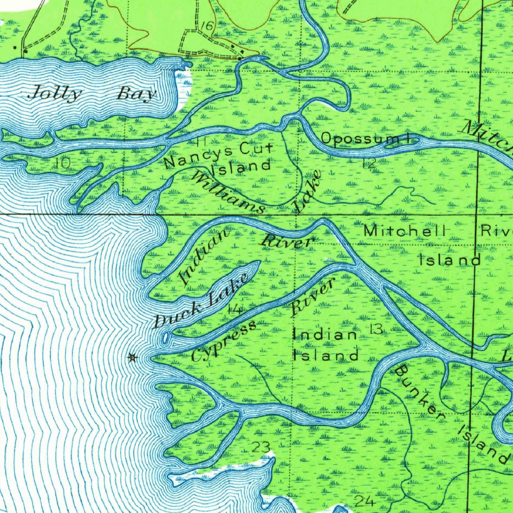 Point Washington, FL (1936, 62500-Scale) Map by United States ...