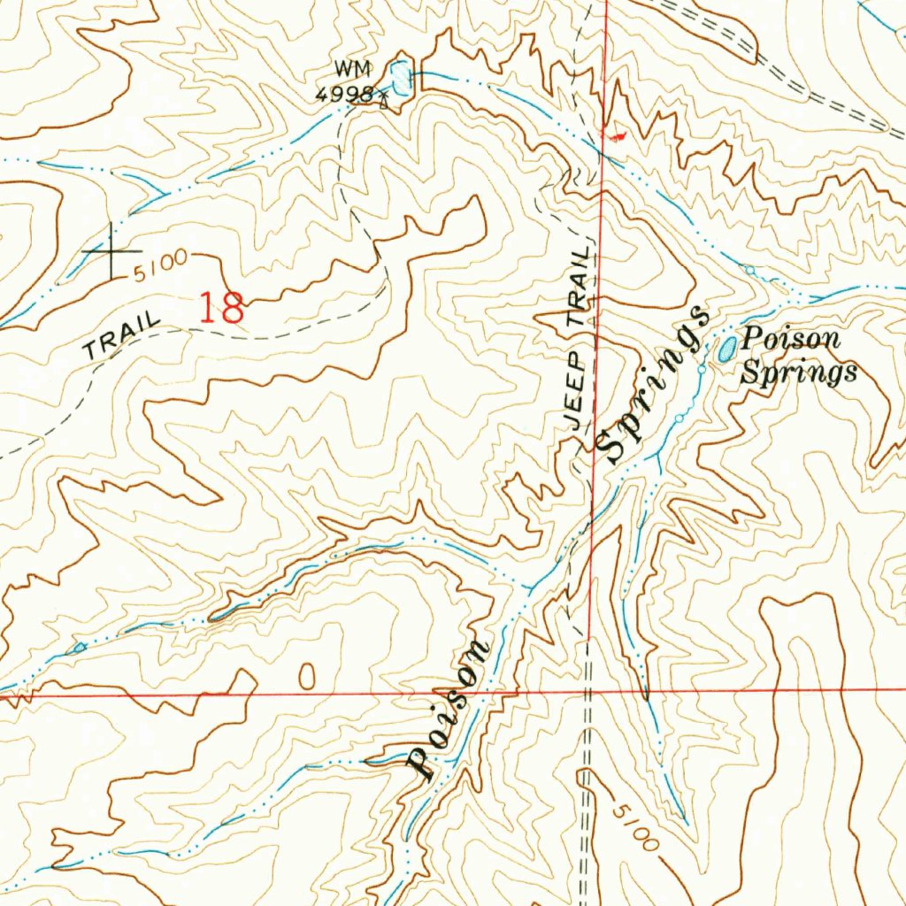 Poison Springs, CO (1973, 24000-Scale) Map by United States Geological ...