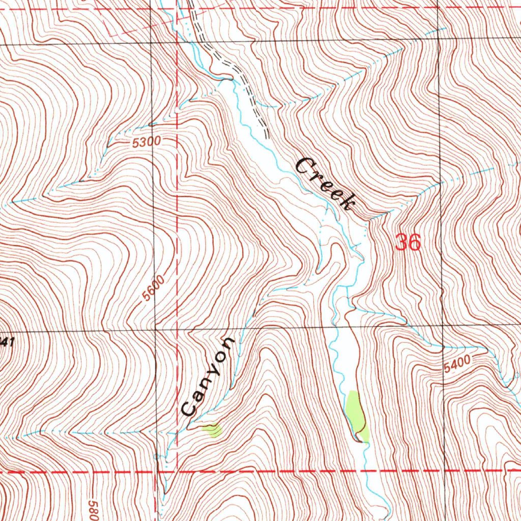 Pole Canyon, OR (1982, 24000-Scale) Map by United States Geological ...