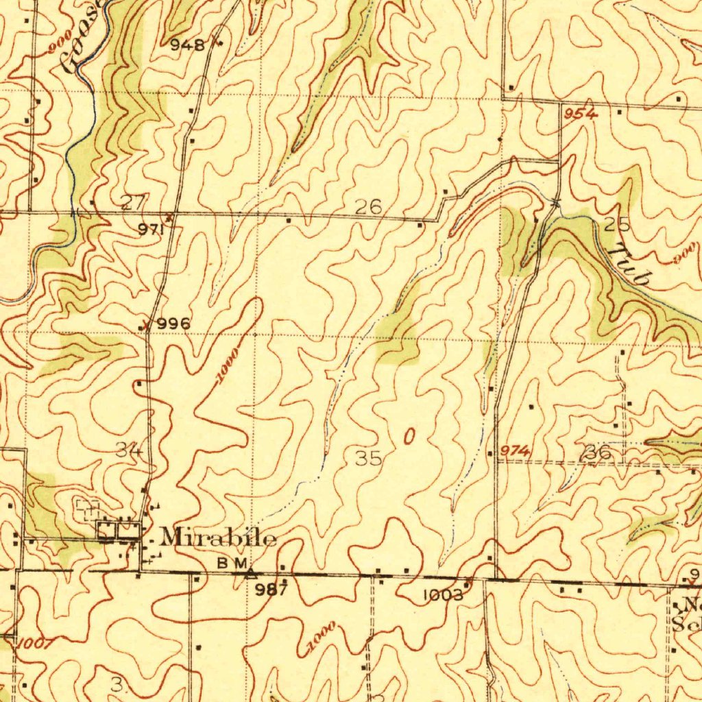 Polo, MO (1924, 62500-Scale) Map by United States Geological Survey ...