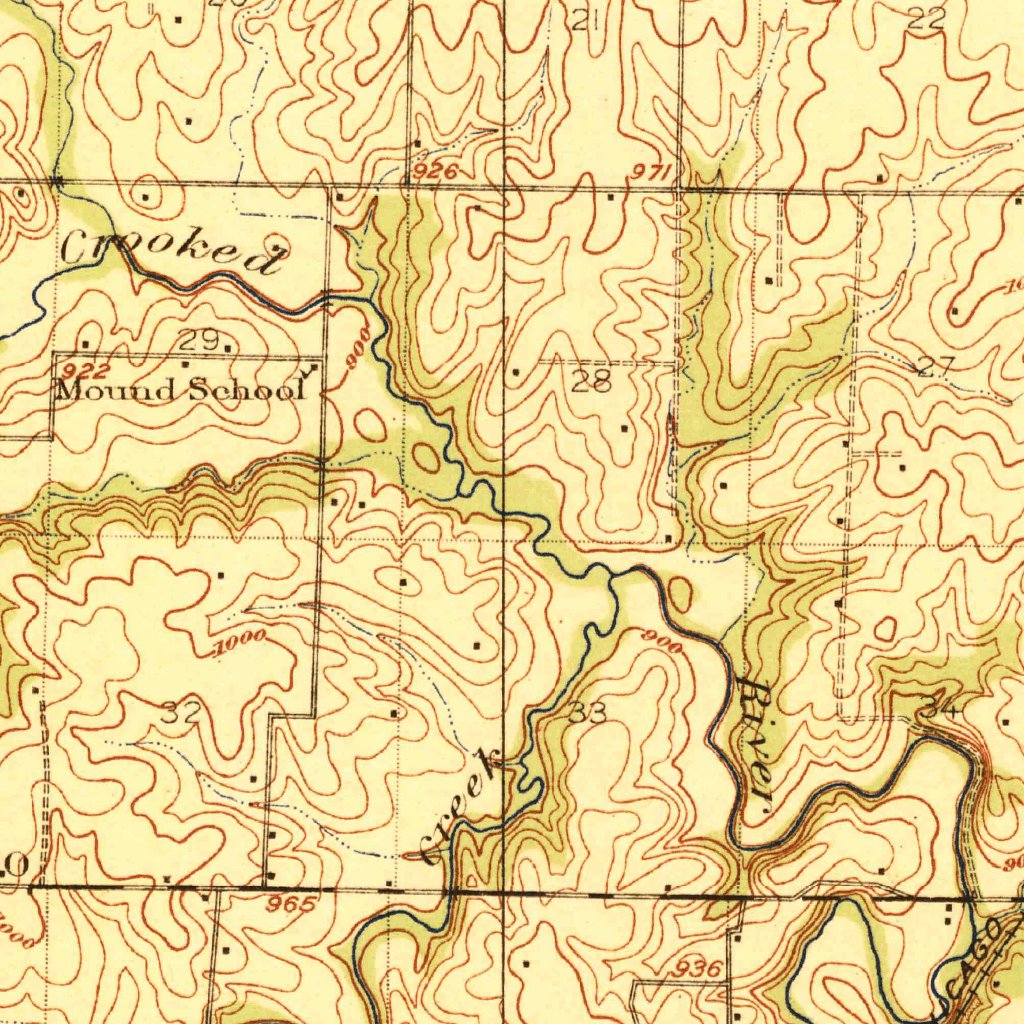 Polo, MO (1924, 62500-Scale) Map by United States Geological Survey ...