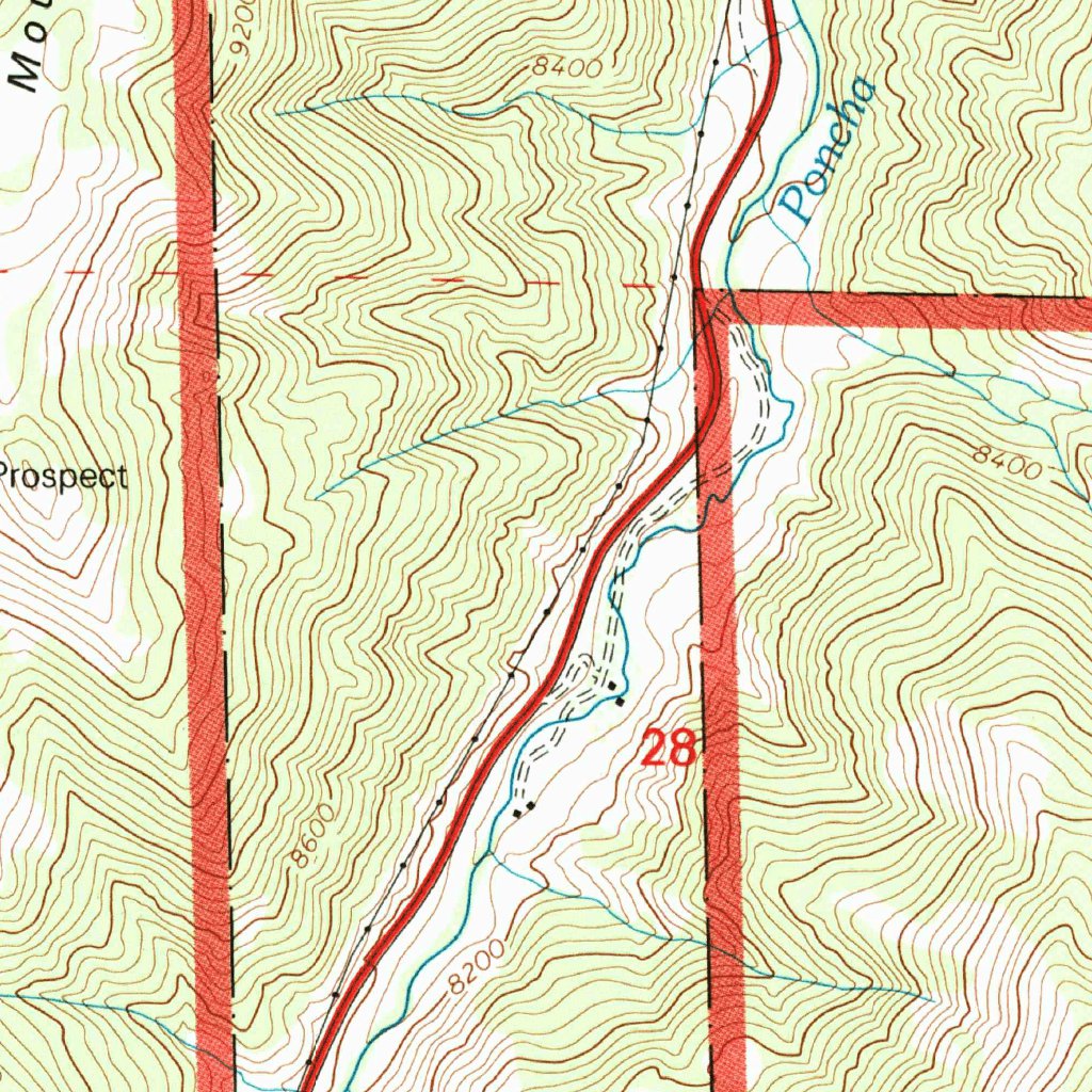 Poncha Pass, CO (1994, 24000-Scale) Map by United States Geological ...