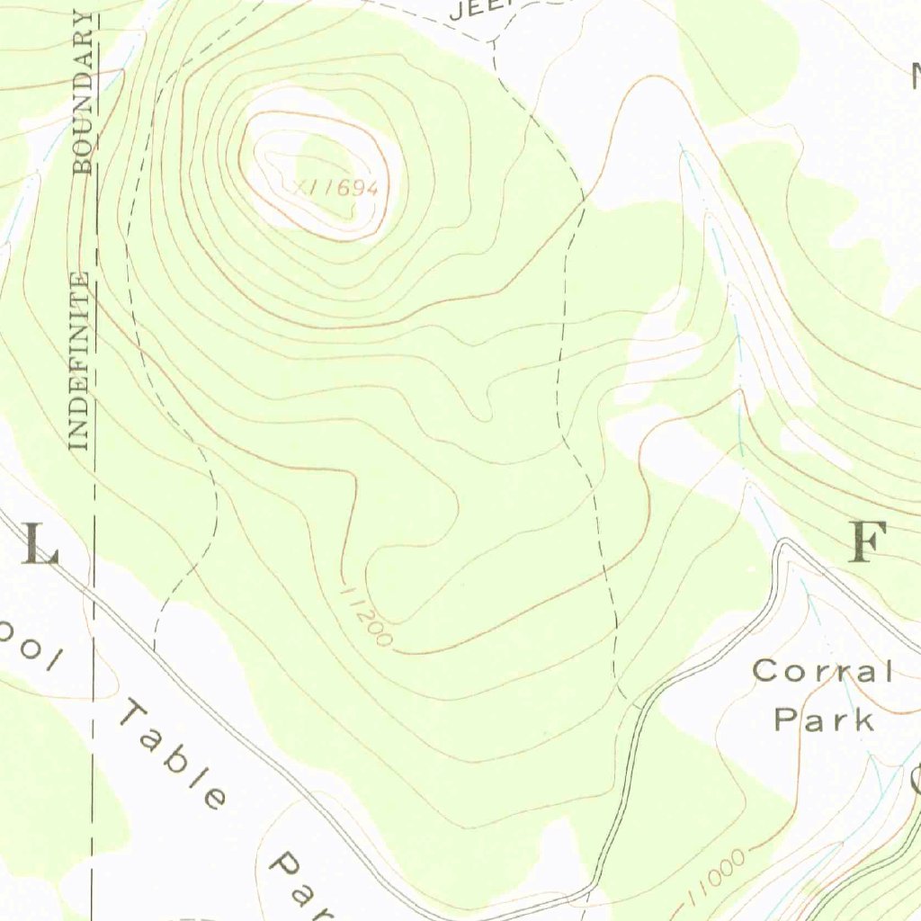 Pool Table Mountain, CO (1967, 24000-Scale) Map by United States ...