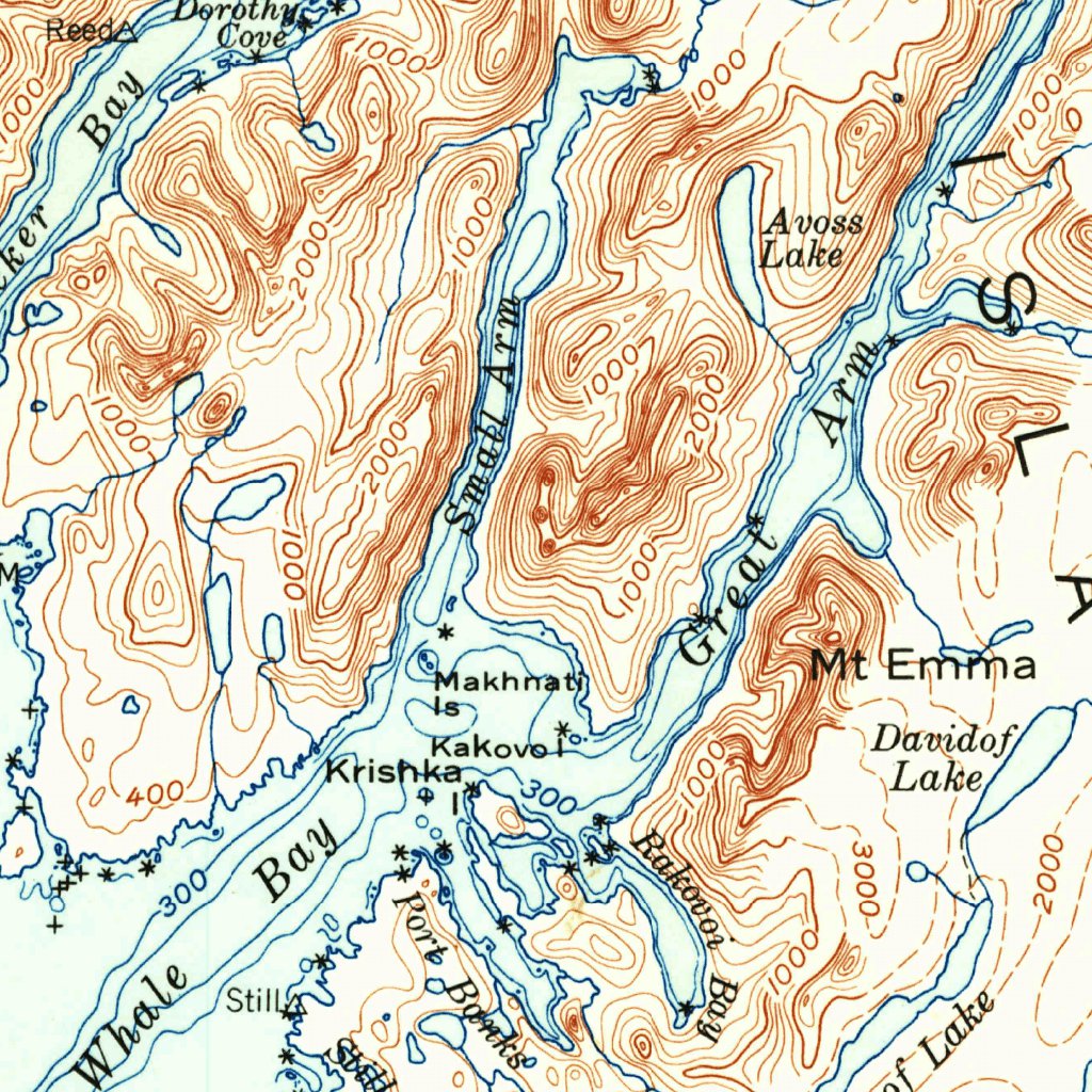 Port Alexander, AK (1952, 250000-Scale) Map by United States Geological ...