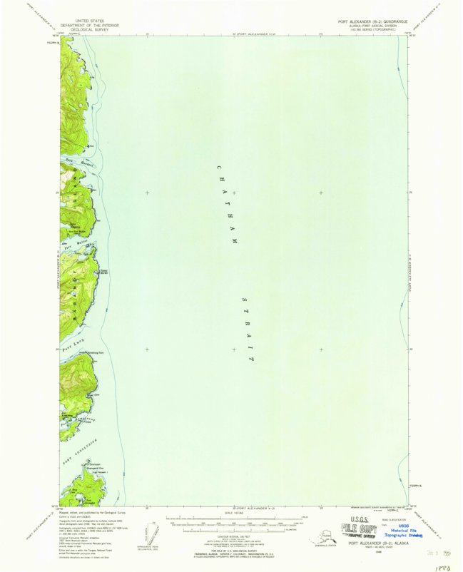 Port Alexander B-2, AK (1948, 63360-Scale) Map by United States ...