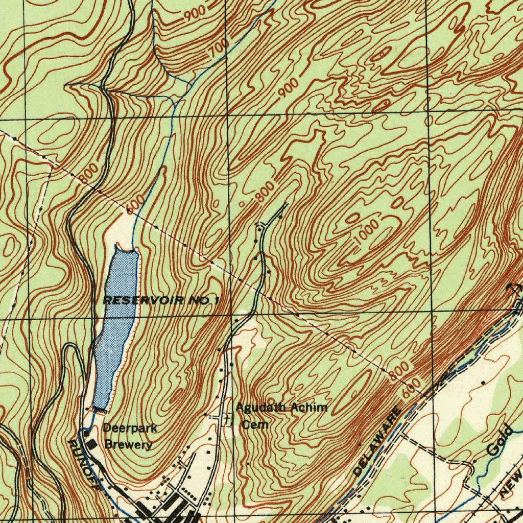 Port Jervis North, NY-PA (1943, 31680-Scale) Map by United States ...