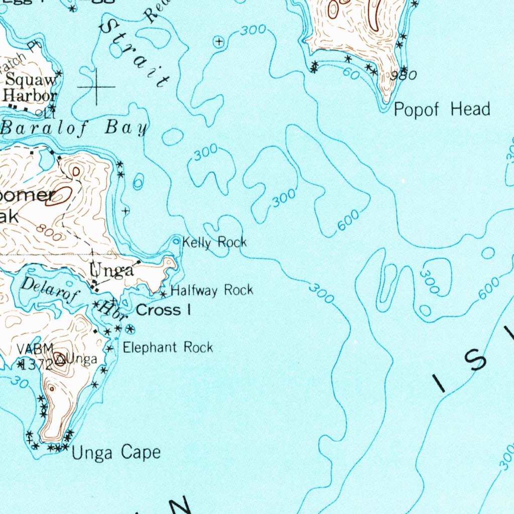 Port Moller, AK (1953, 250000-Scale) Map by United States Geological ...