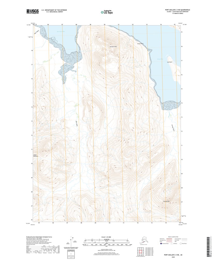 Port Moller C-3 NE, AK (2020, 25000-Scale) Map by United States ...