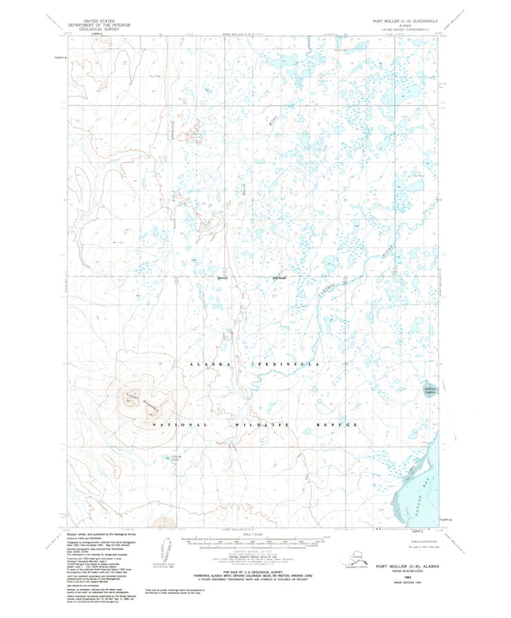 Port Moller C-6, AK (1963, 63360-Scale) Map by United States Geological ...