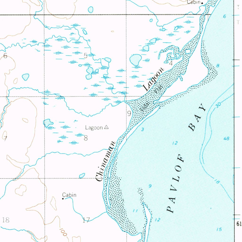Port Moller C-6, AK (1963, 63360-Scale) Map by United States Geological ...