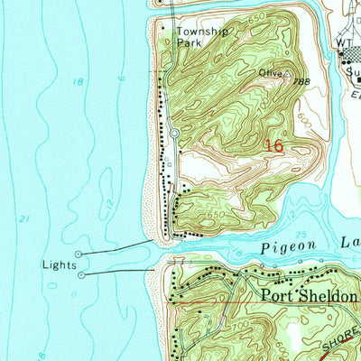 Port Sheldon, MI (1972, 24000-Scale) Map by United States Geological ...