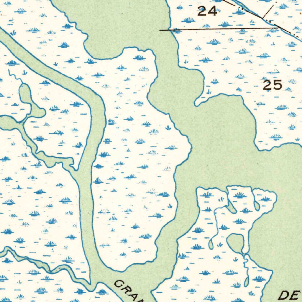 Port Sulphur, LA (1935, 31680-Scale) Map by United States Geological ...