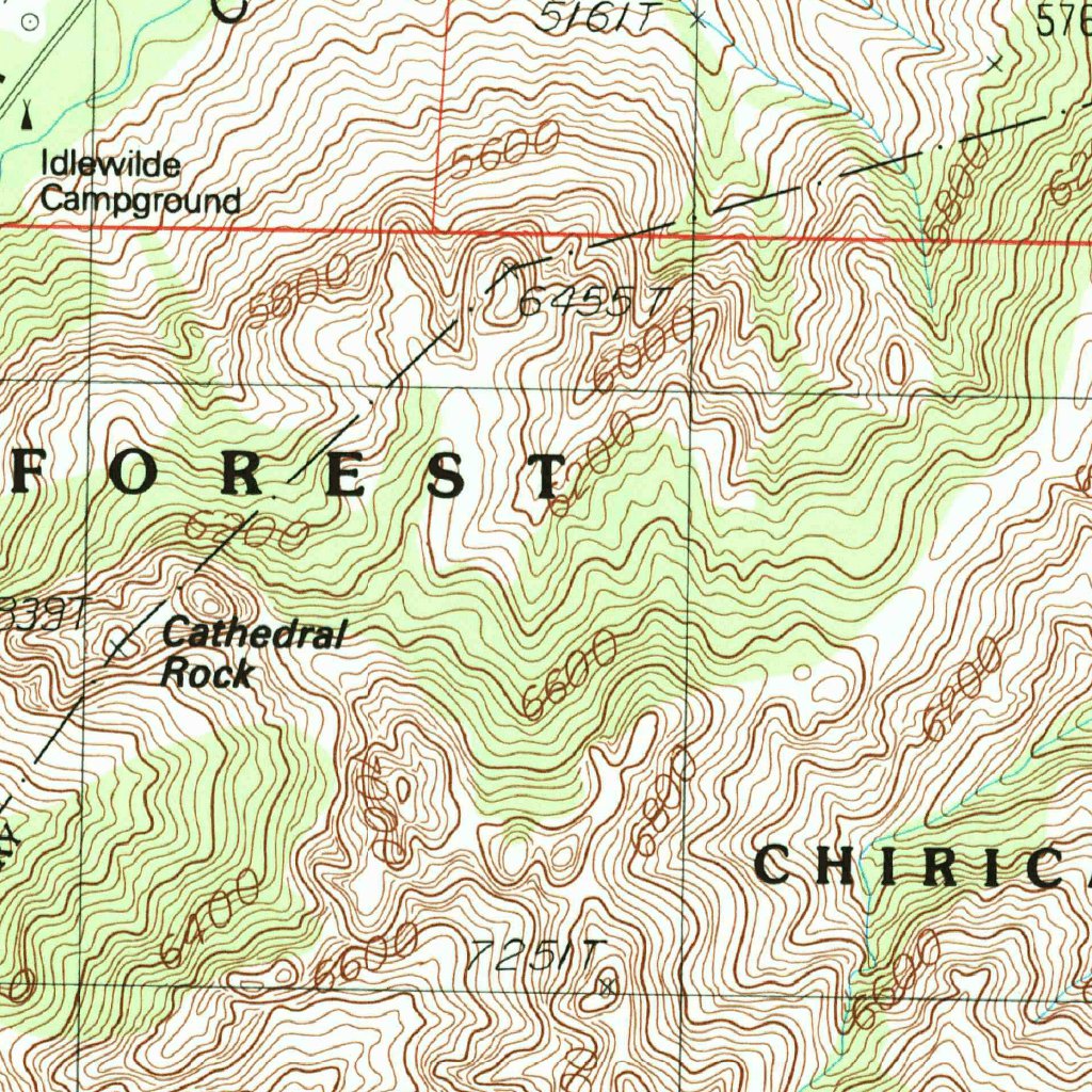 Portal, AZ (1987, 24000-Scale) Map by United States Geological Survey ...
