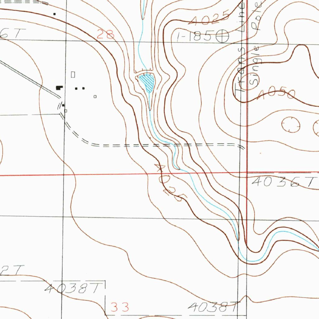 Portales SE, NM (1985, 24000-Scale) Map by United States Geological ...