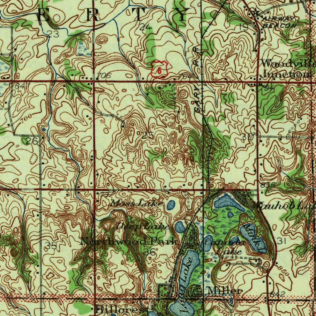 Porter, IN (1940, 62500-Scale) Map by United States Geological Survey ...
