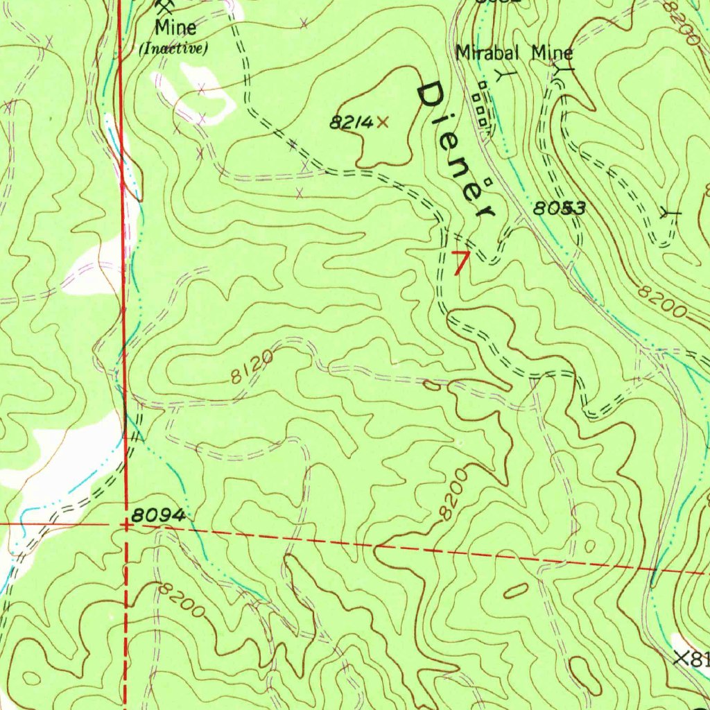 Post Office Flat, NM (1952, 24000-Scale) Map by United States ...