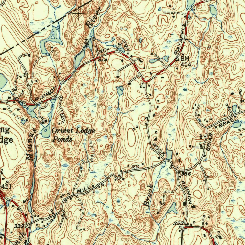 Pound Ridge, NY-CT (1951, 31680-Scale) Map by United States Geological ...