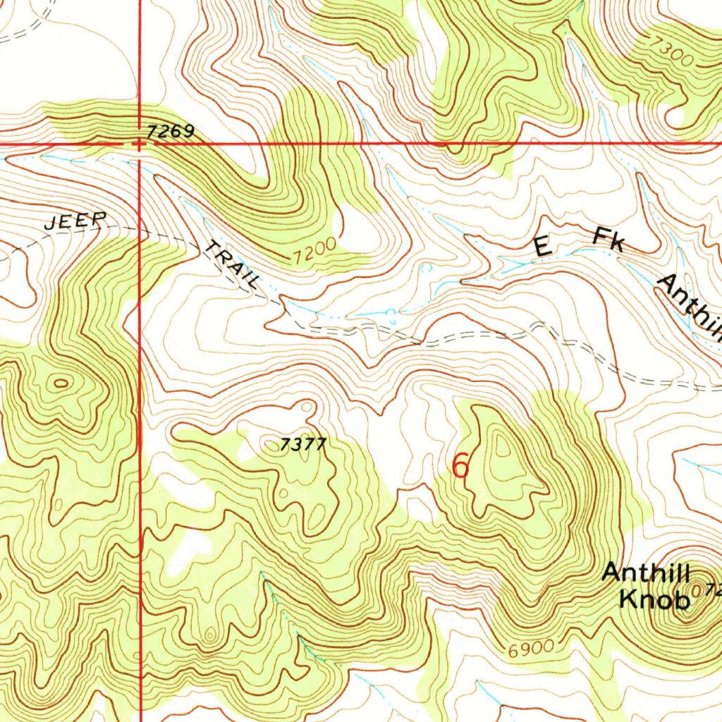 Powder Mountain, WY-CO (1970, 24000-Scale) Map by United States ...