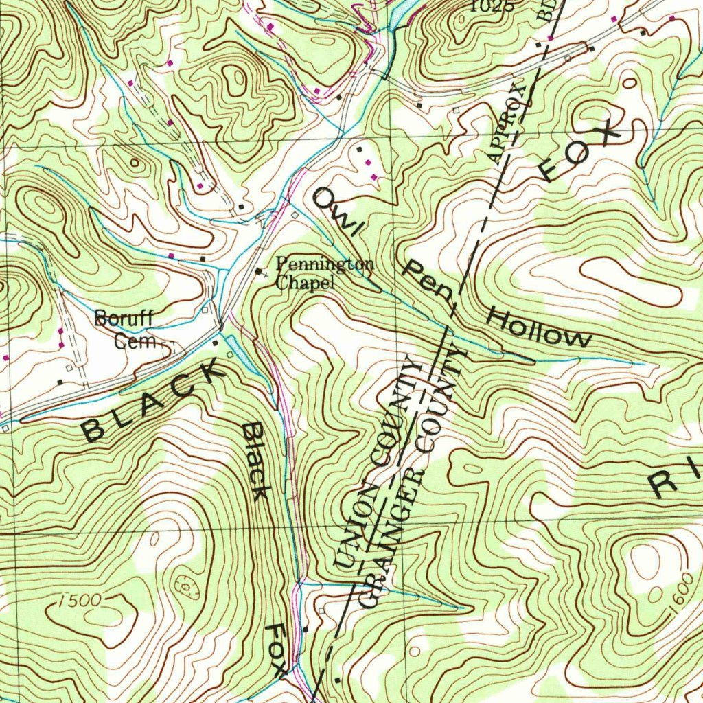 Powder Springs, TN (1952, 24000-Scale) Map by United States Geological ...
