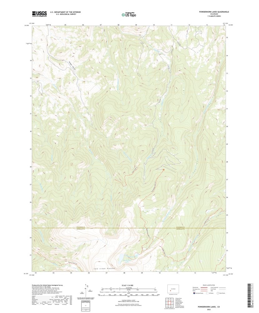 Powderhorn Lakes, CO (2022, 24000-Scale) Map by United States ...