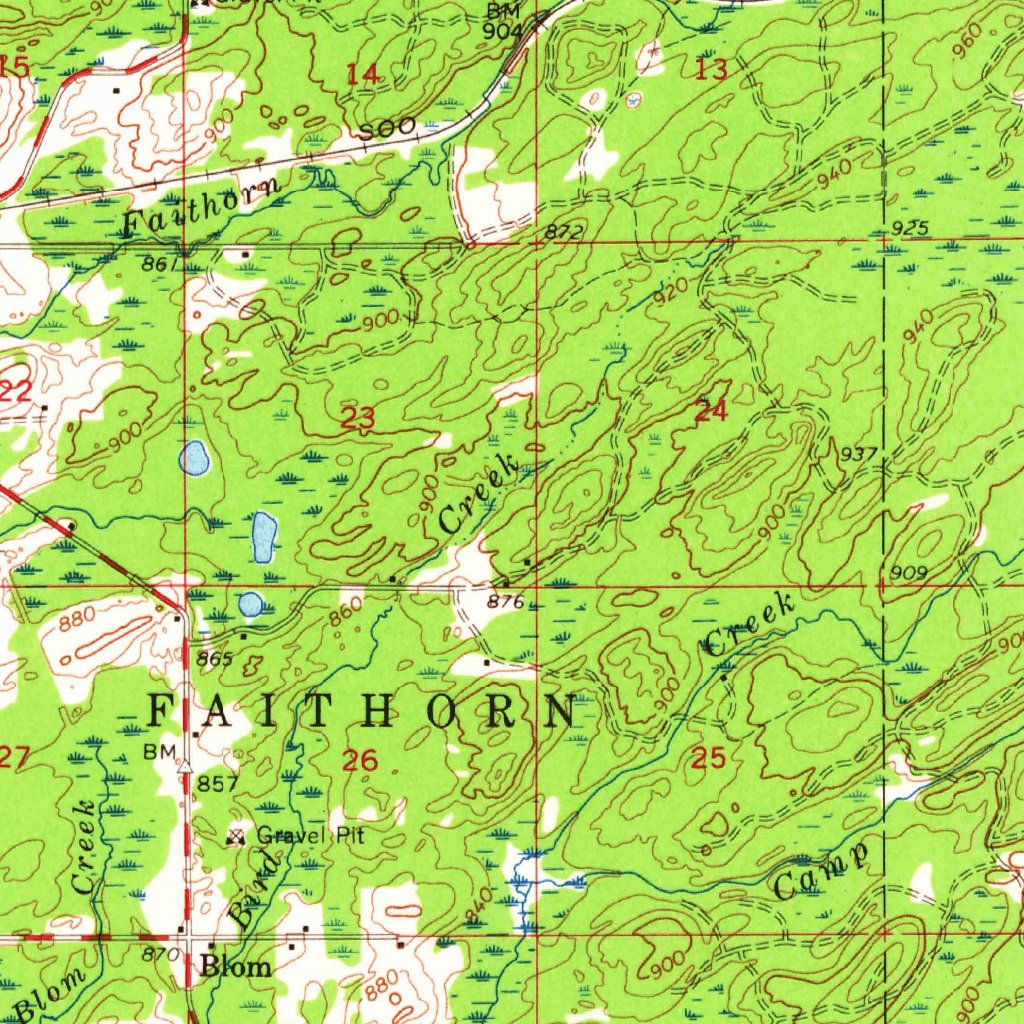 Powers, MI (1963, 62500-Scale) Map by United States Geological Survey ...