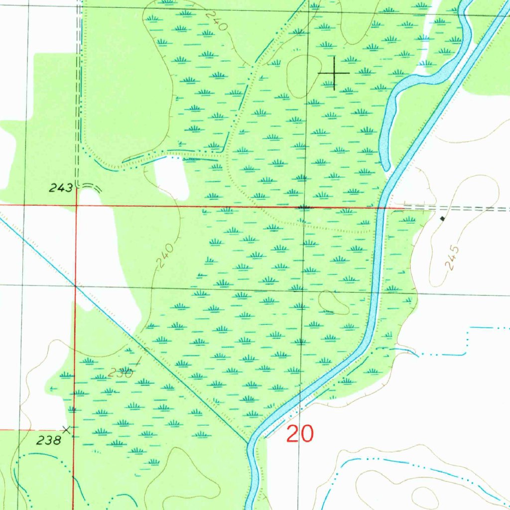 Powers Slough, AR (1980, 24000-Scale) Map by United States Geological ...