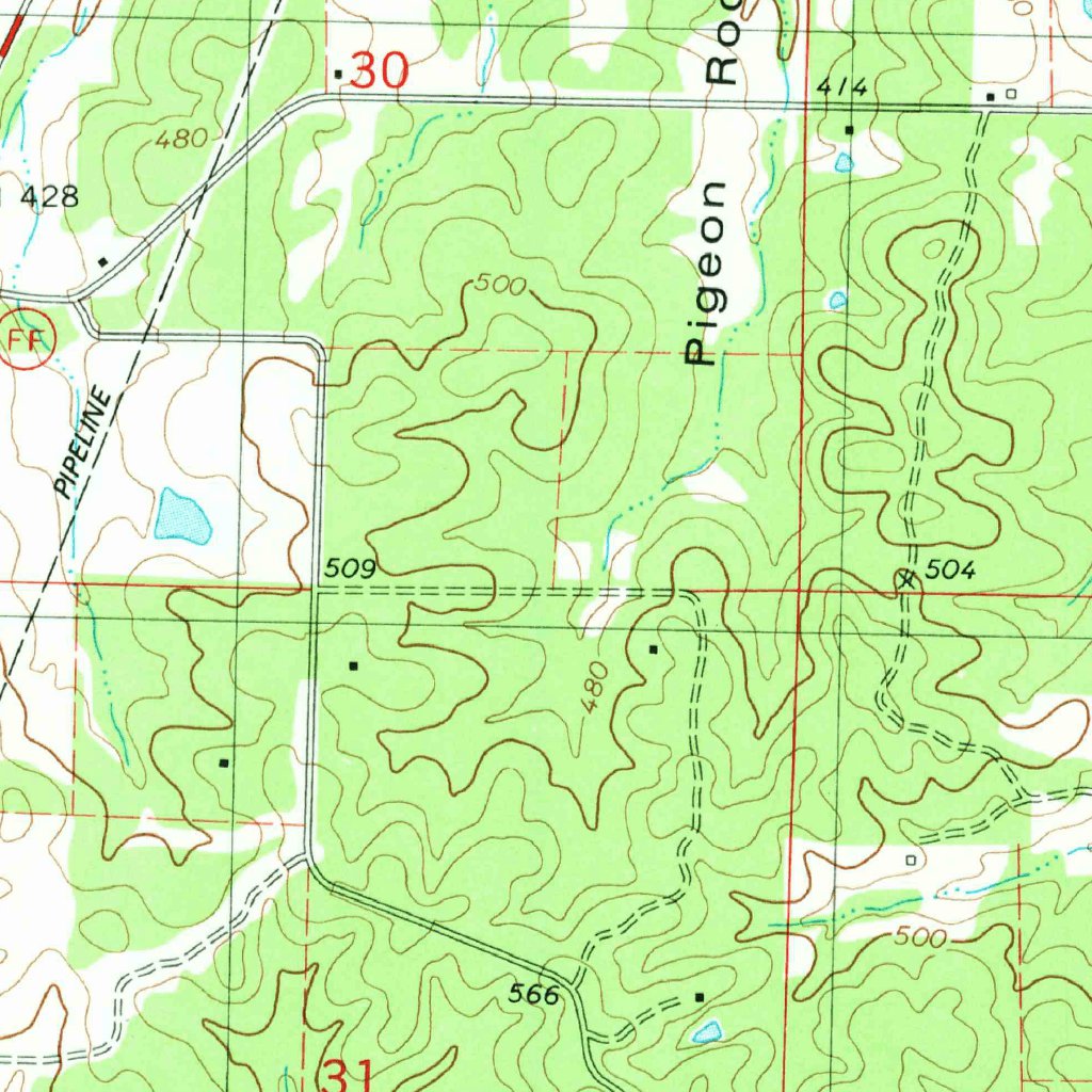 Poynor, MO (1979, 24000-Scale) Map by United States Geological Survey ...