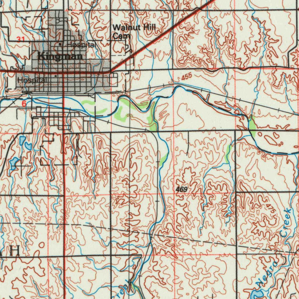 Pratt, KS (1985, 100000-Scale) Map by United States Geological Survey ...