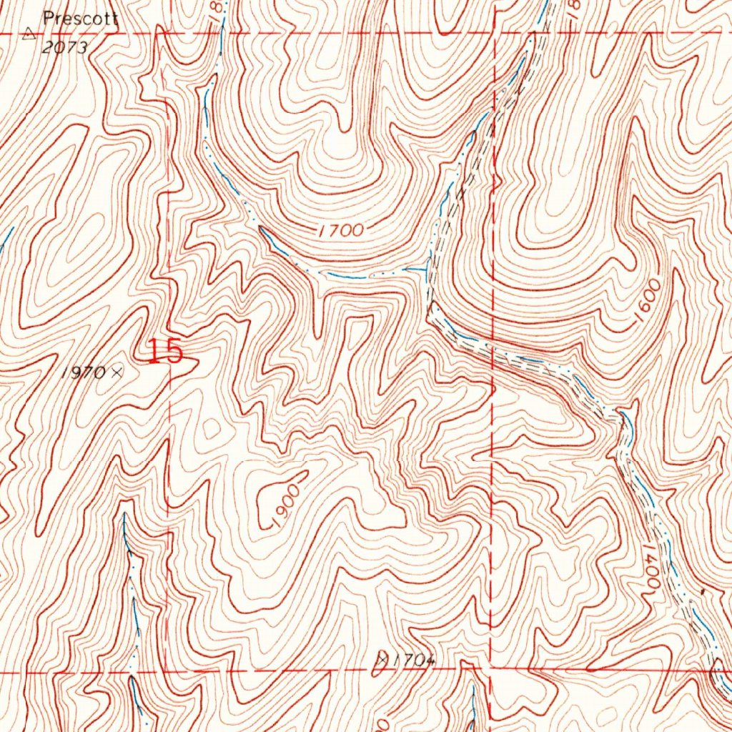 Prescott, WA (1967, 24000-Scale) Map by United States Geological Survey ...