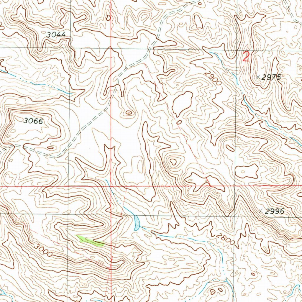 Pretty Butte, ND (1980, 24000-Scale) Map by United States Geological ...