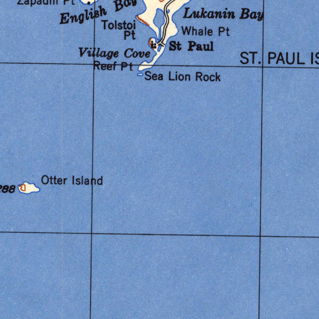 Pribilof Islands, AK (1958, 250000-Scale) Map by United States ...