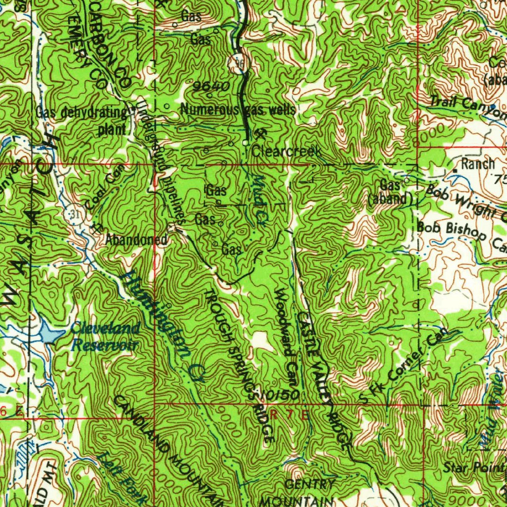 Price, UT (1962, 250000-Scale) Map by United States Geological Survey ...