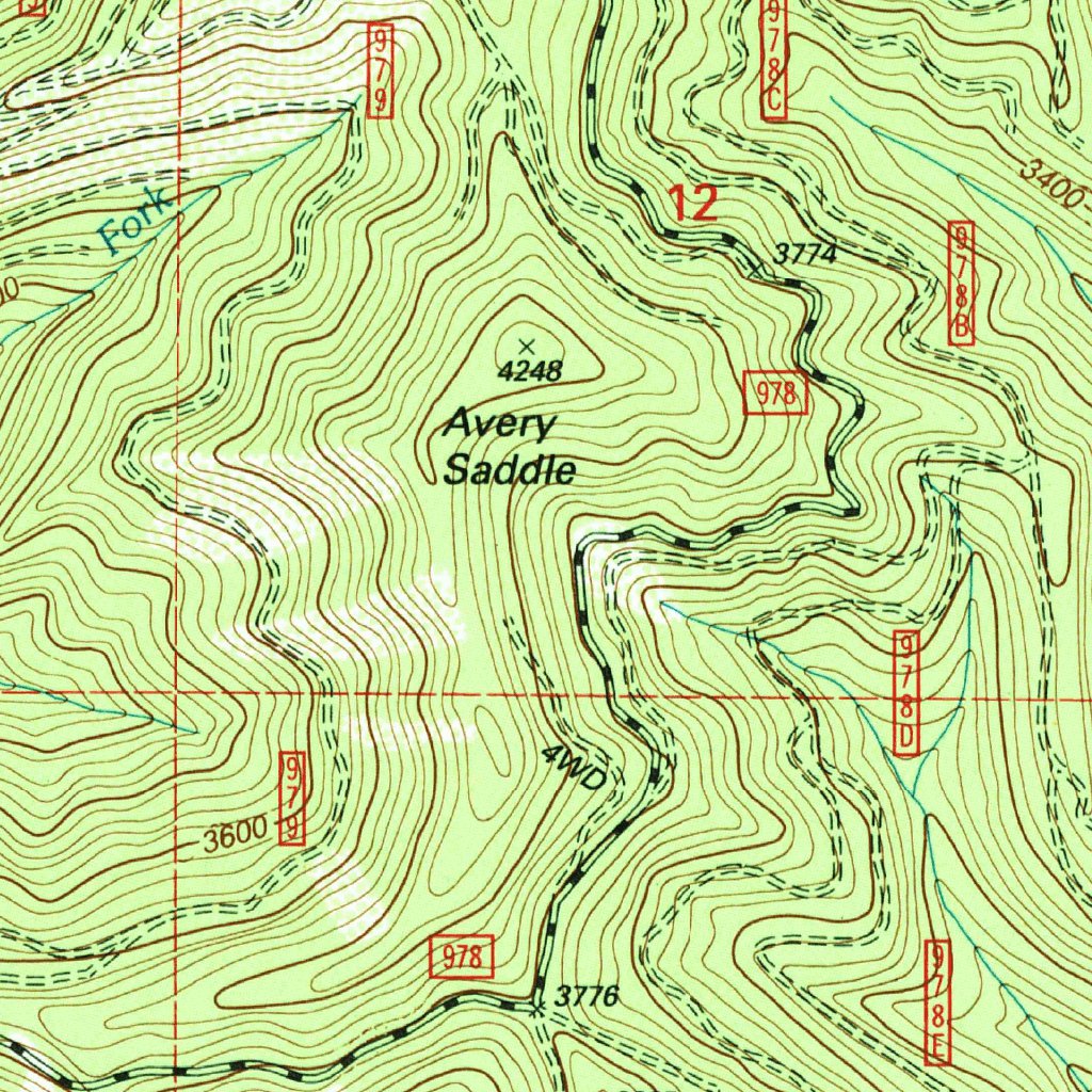 Prichard, ID (1996, 24000-Scale) Map by United States Geological Survey ...