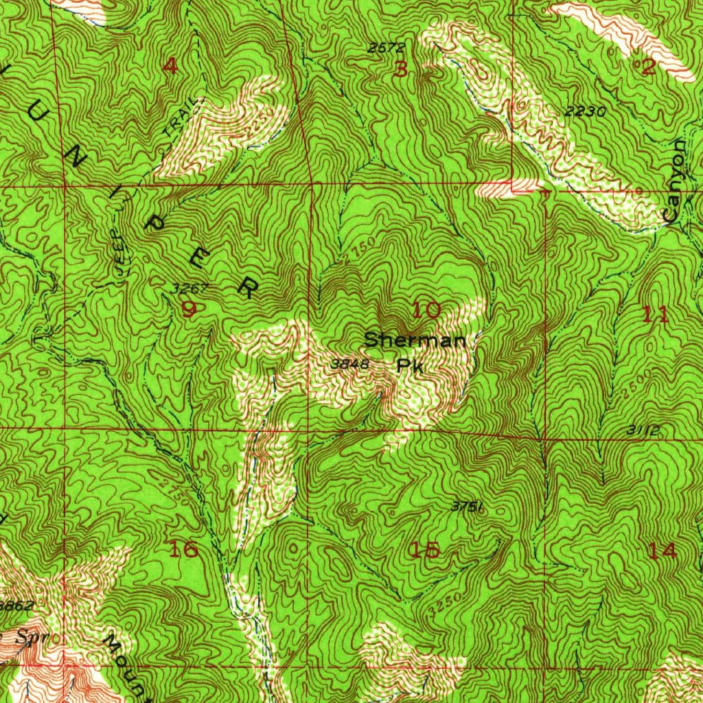 Priest Valley, CA (1956, 62500-Scale) Map by United States Geological ...