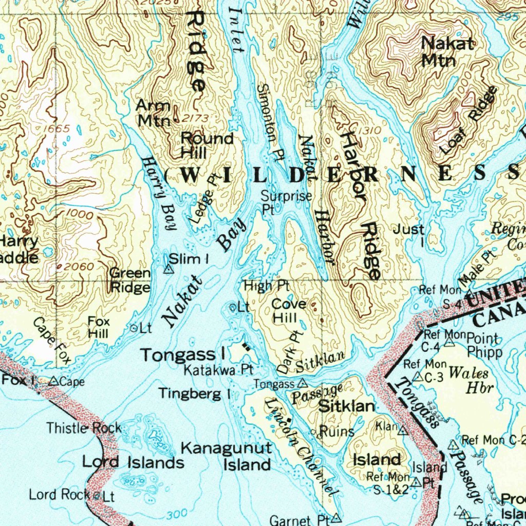 Prince Rupert, AK (1959, 250000-Scale) Map by United States Geological ...