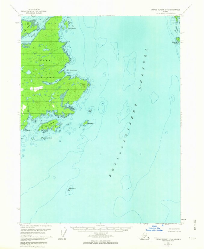 Prince Rupert D-4, AK (1955, 63360-Scale) Map by United States ...