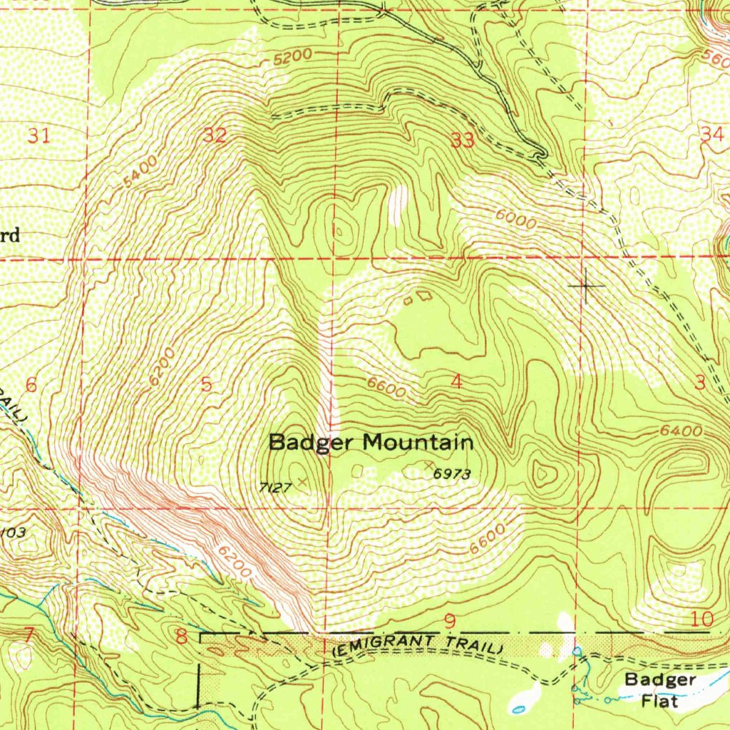 Prospect Peak, CA (1957, 62500-Scale) Map by United States Geological ...